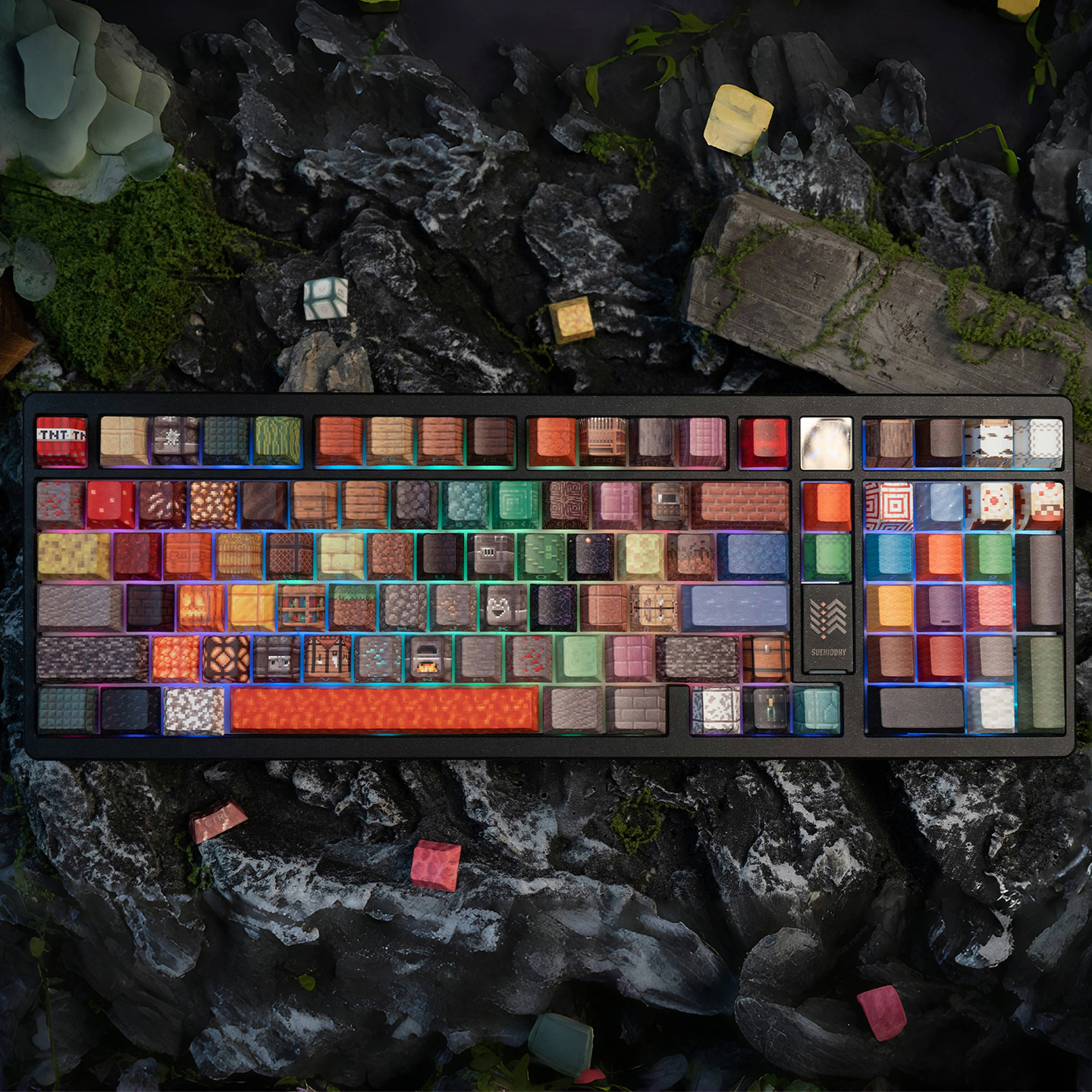 Minecraft Keycaps Side Shine through PBT keycap set for Mechanical ...