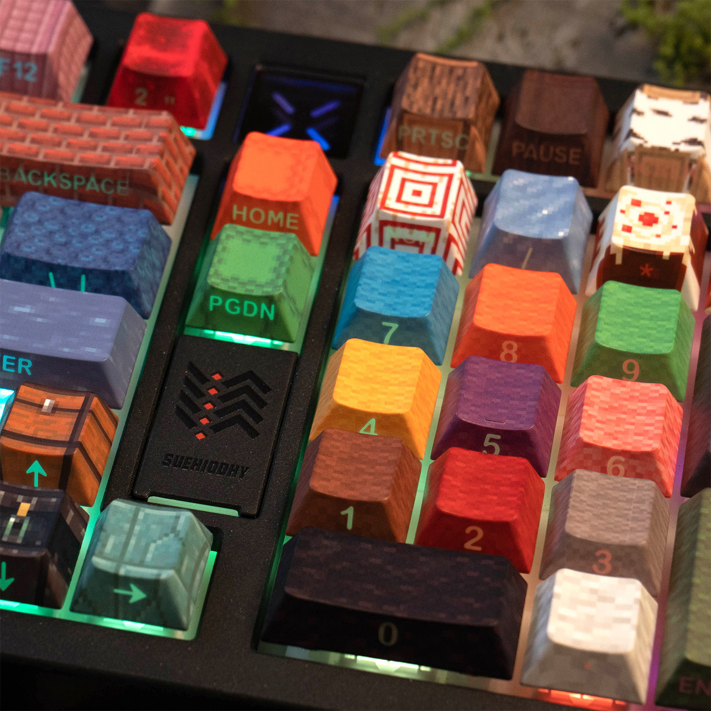 Minecraft Keycaps Side Shine through PBT keycap set for Mechanical ...