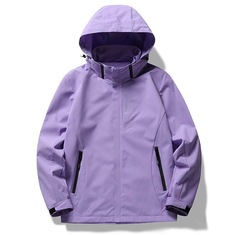 【Unisex】Waterproof Jacket Womens Hoodie Removeable WindbreakerJacket ...