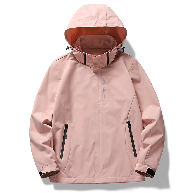 【Unisex】Waterproof Jacket Womens Hoodie Removeable WindbreakerJacket ...