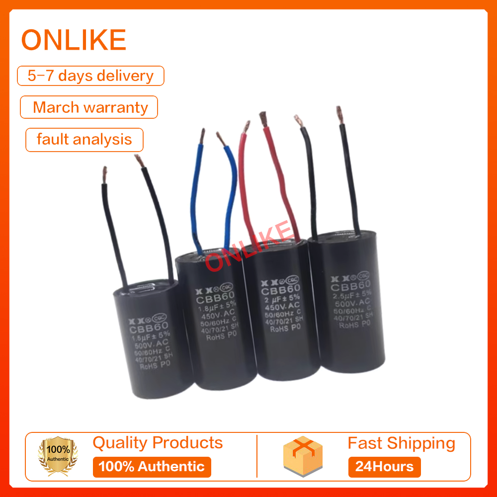 NEW Central Air Conditioning Fan Starter Capacitor CBB60 1.5/1.8/2/2.5 ...