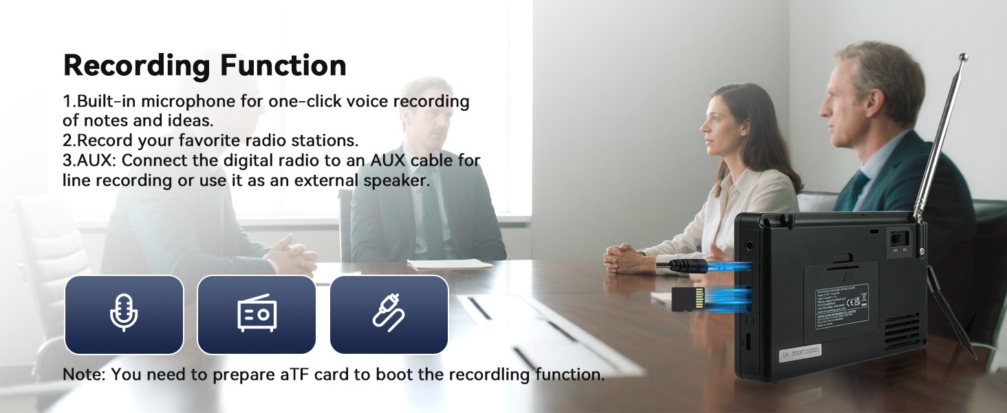 【Local Delivery】Retekess V115P FM AM Protable Radio with Bluetooth ...