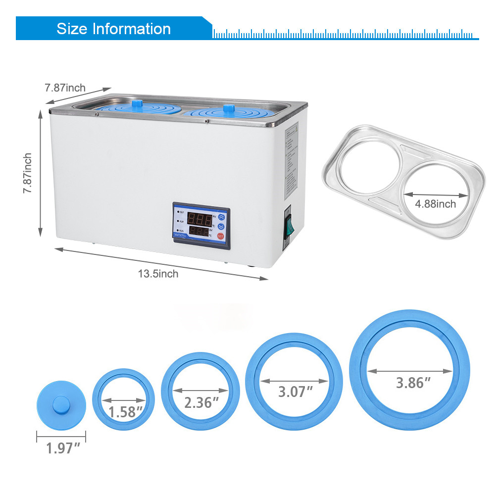[Local delivery] Digital Thermostatic Water Bath Lab Water Bath ...
