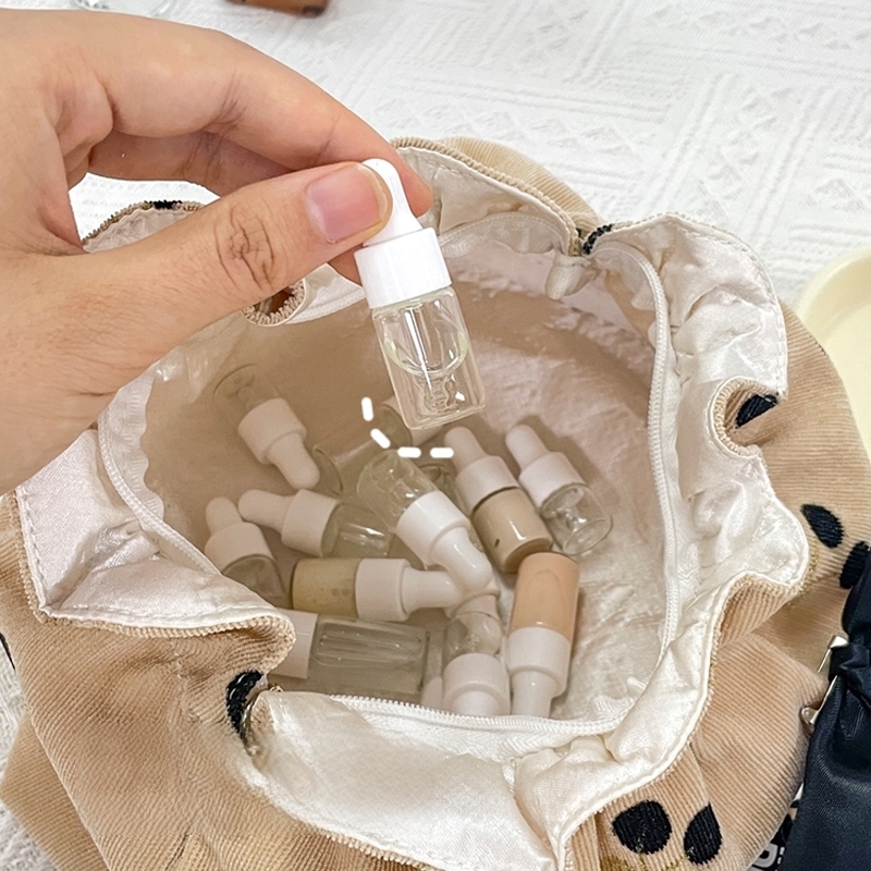 2/3/5ml Mini Glass dropper Portioning Bottle Travel Portable Essence ...