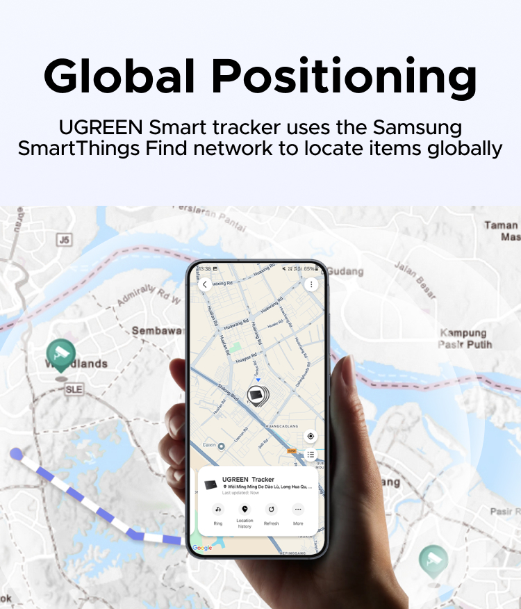 UGREEN Tracker Slim Work with Samsung SmartThings Smart Tracker Finder ...