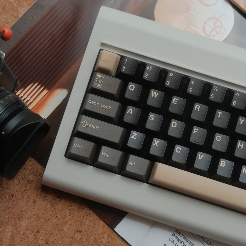Translucent Brown Apes Keycaps 163 Key ABS+PC Cherry Double Shot For MX ...