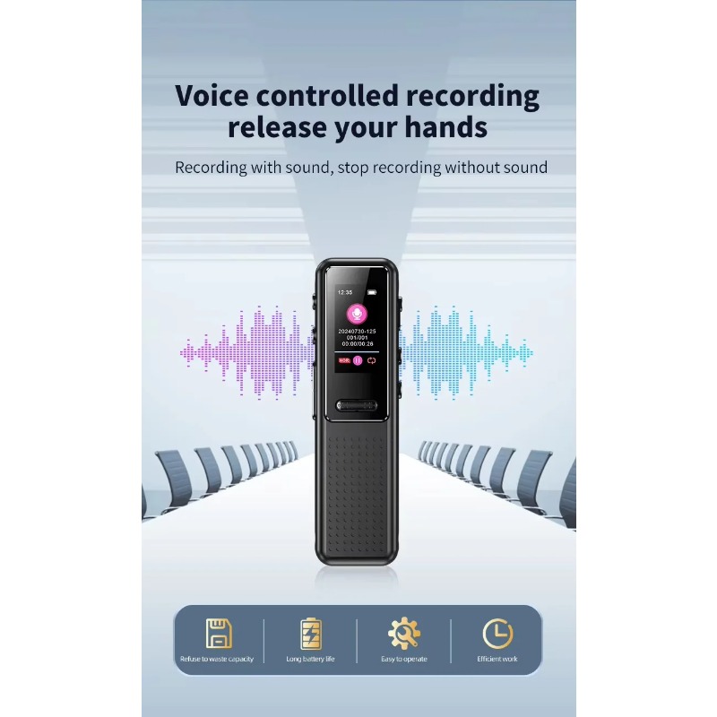 Color Screen Digit Voice Recorder, High Definition Noise Reduction ...