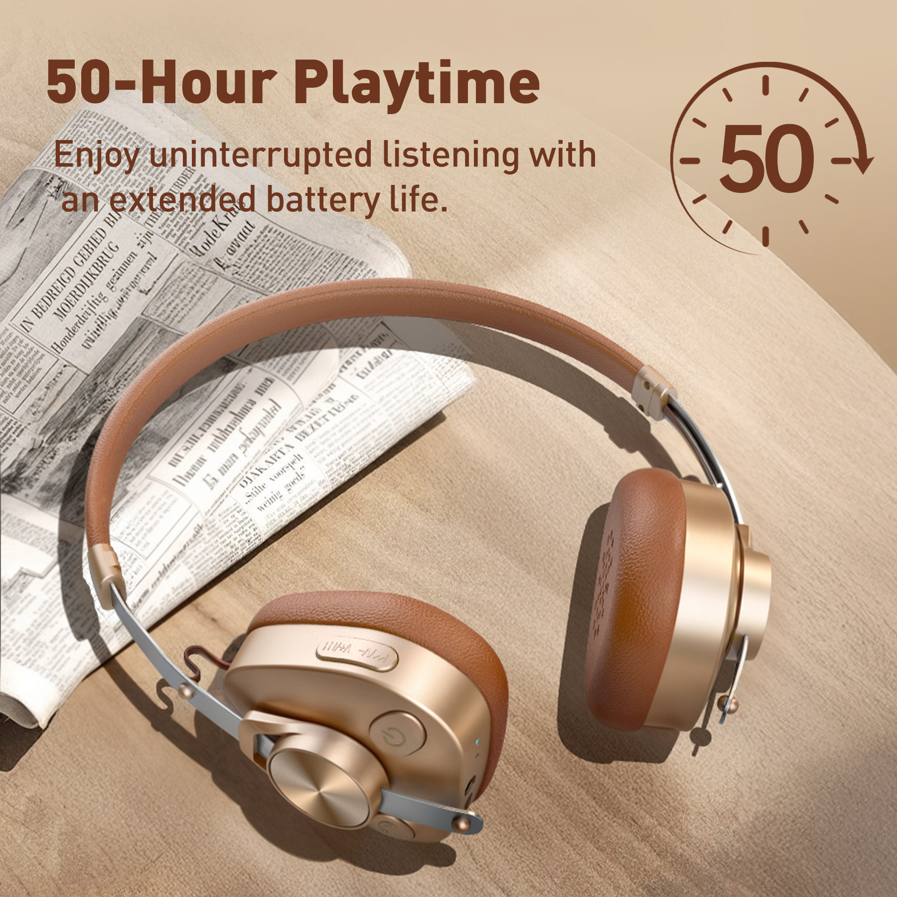 Oneodio F4 Bluetooth 5.4 Wireless Headphones with Microphone Hi-Res ...