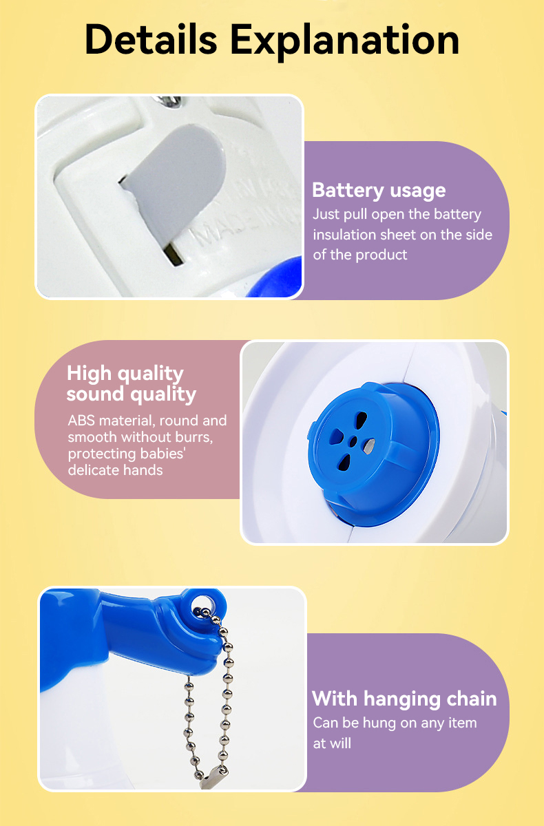 Mini Speaker Recordable Sound Portable Recordable Hanging Key Chain ...