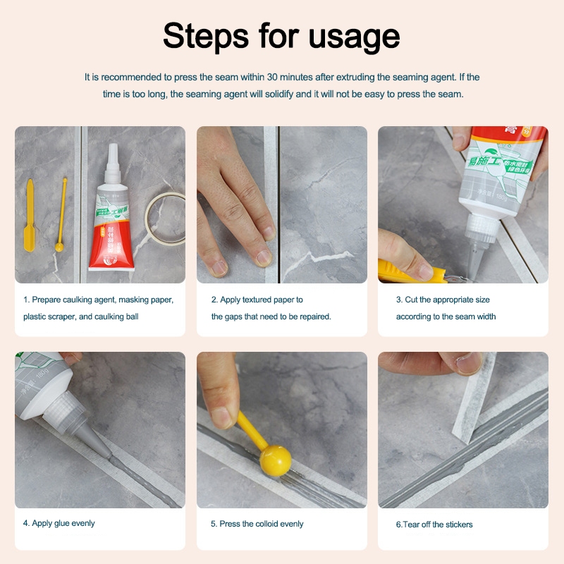 [Malaysia Spot]Sealing Agent Household Tile Adhesive Caulking Agent ...