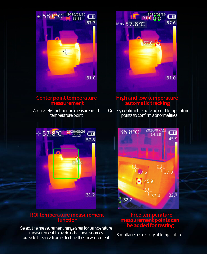 UNI-T UTi260B HD 256 x 192 Pixels Industrial Infrared Thermal Imager ...