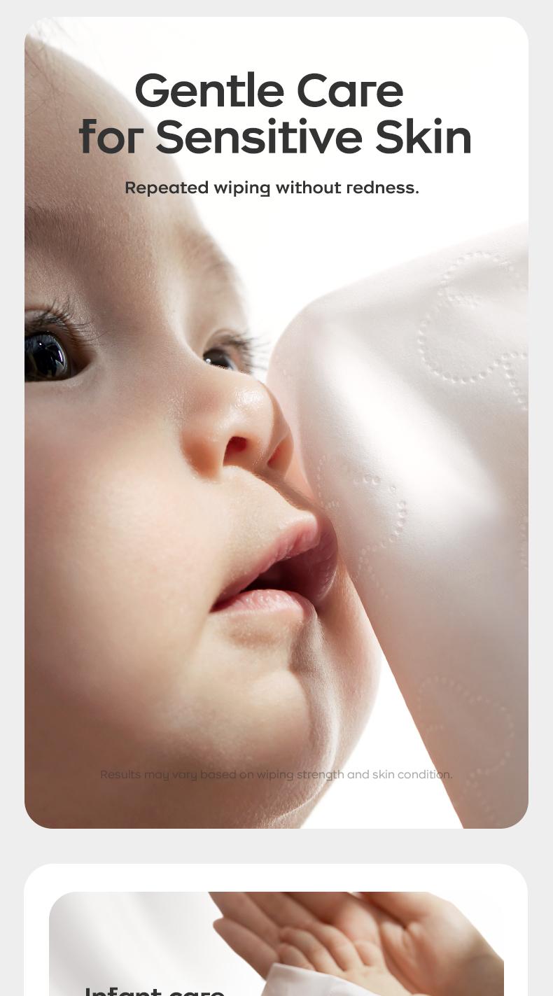 Bc Babycare (1 x 40's) Baby Tissue Lotion Moisturizing Tissues Soft No Redness Extra Thick ...