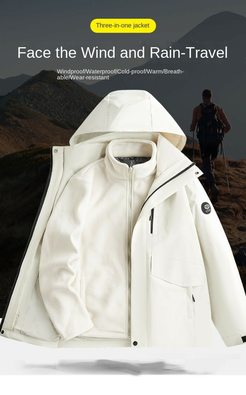 Jeep Spirit Winter Hiking Jacket Unisex Sports Coats Windbreaker ...