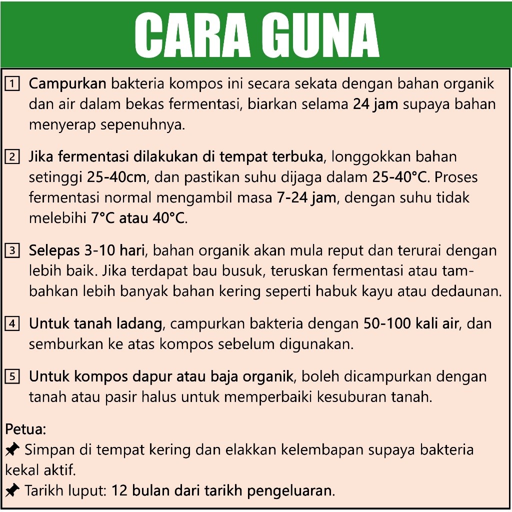 Bakteria Kompos EM | EM 堆肥菌 | EM Composting Bacteria | Baja Organik ...