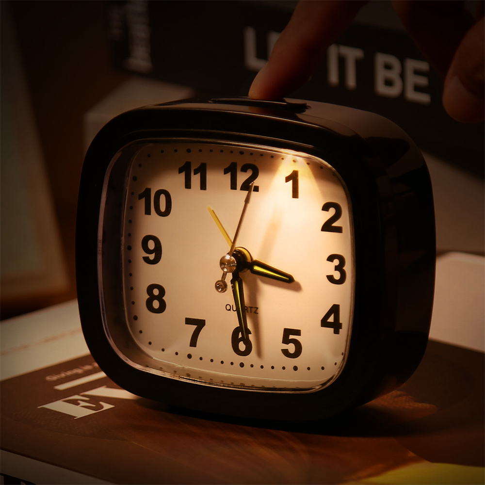 AMIR Analogue Alarm Clock,Quiet, No Ticking, Alarm Clock with Snooze ...