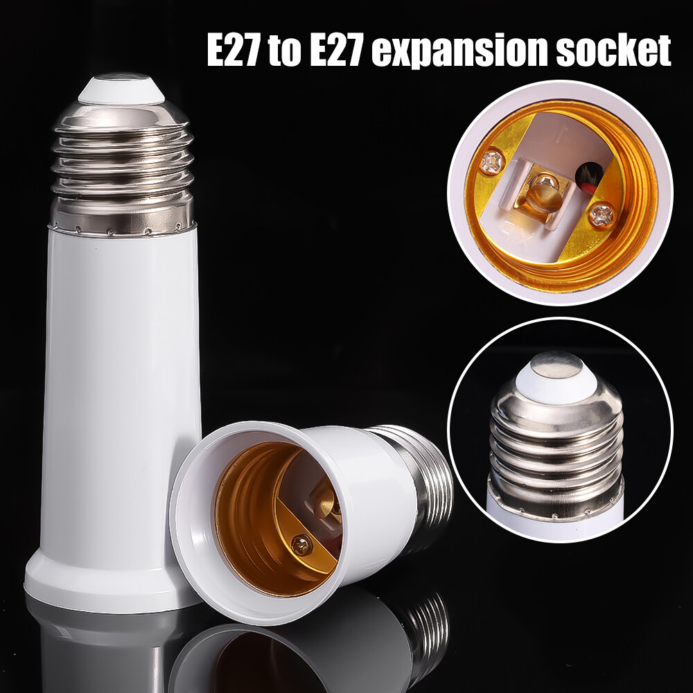 120MM E27 To E27 Bulb Base Extension Lamp Holder AC 220V 65MM 95MM ...