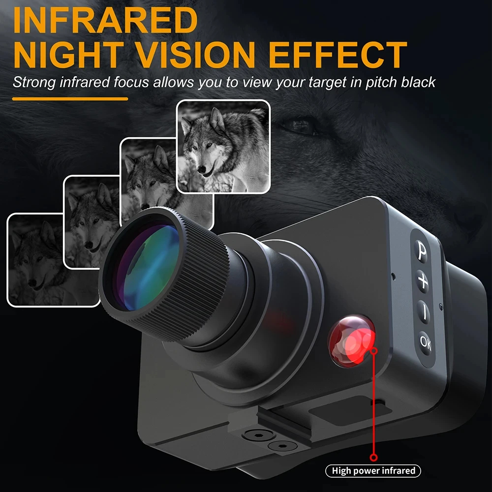 N099Y 4K UHD Metal Night Vision Scope Sight Infrared Tactical Telescope ...