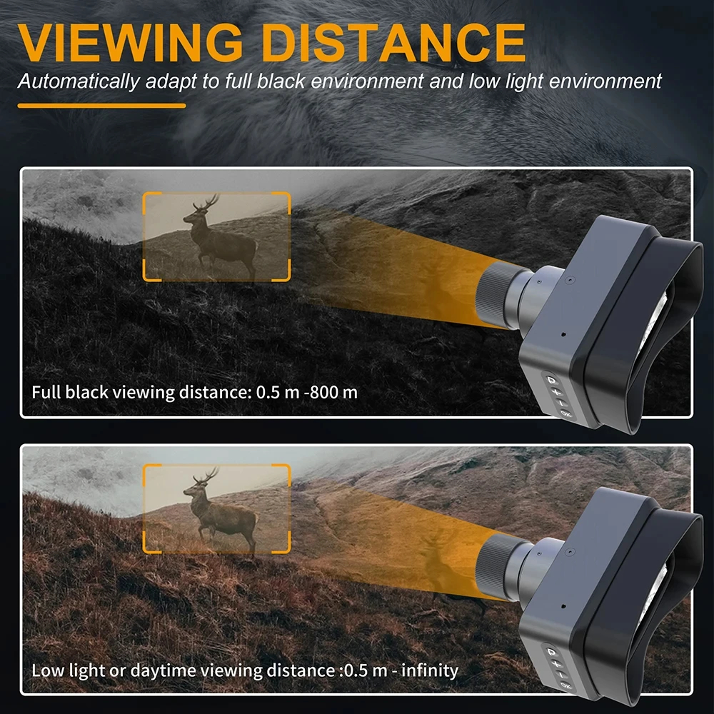 N099Y 4K UHD Metal Night Vision Scope Sight Infrared Tactical Telescope ...