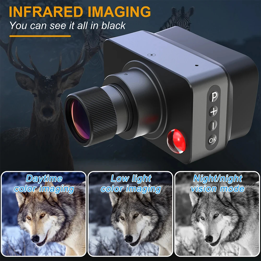 N099Y 4K UHD Metal Night Vision Scope Sight Infrared Tactical Telescope ...