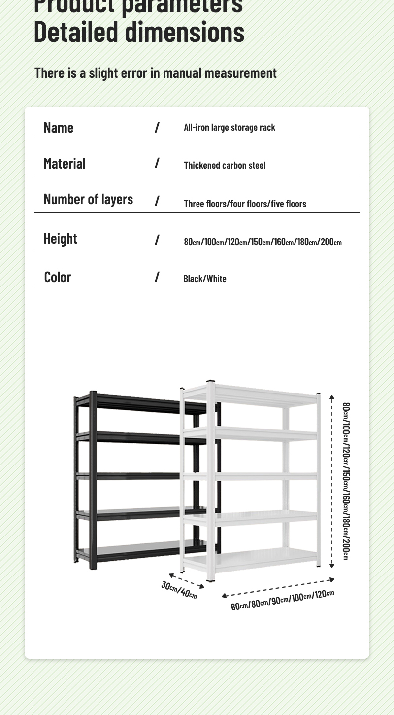 Adjustable Rak Besi Metal Boltless Rack Home kitchen Warehouse metal ...