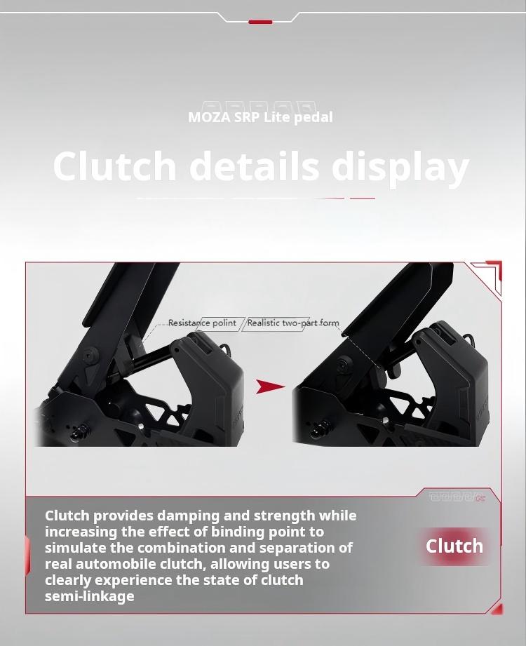 ODDOR MOZA SRP Pedal Hydraulic Damper Upgrade Kit - Enhanced Feel for ...