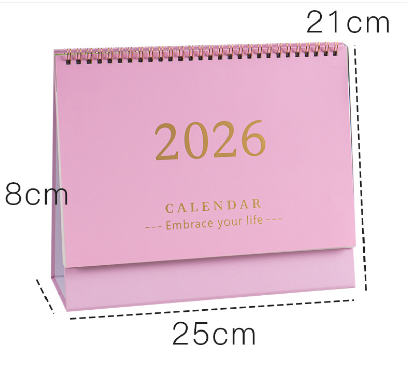 2026 Desk Calendar Planner Simple Small Fresh Desktop Calendar Book ...
