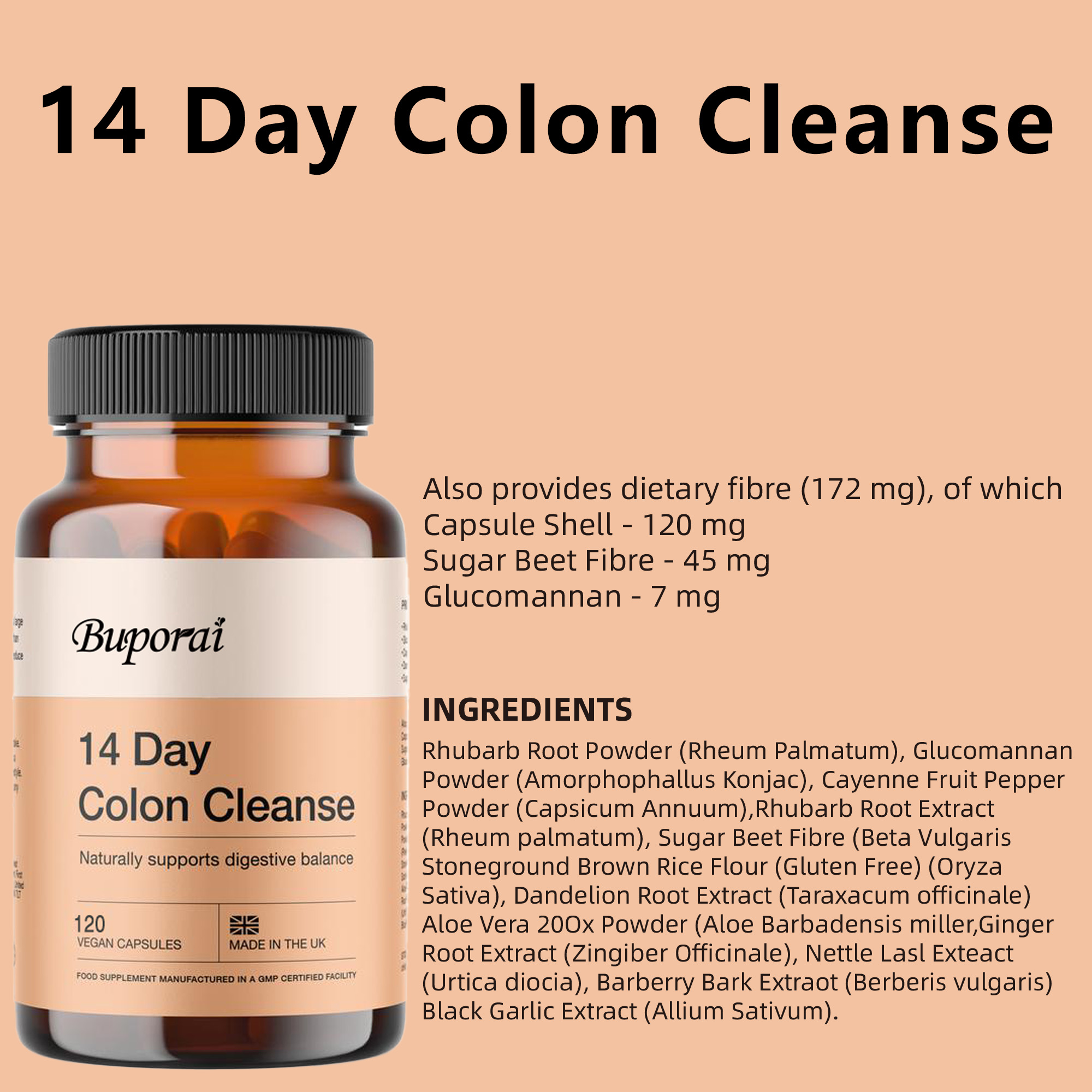 Colon Cleanse 14 Day Detox - Supports Weight Loss - Eliminates Toxins ...