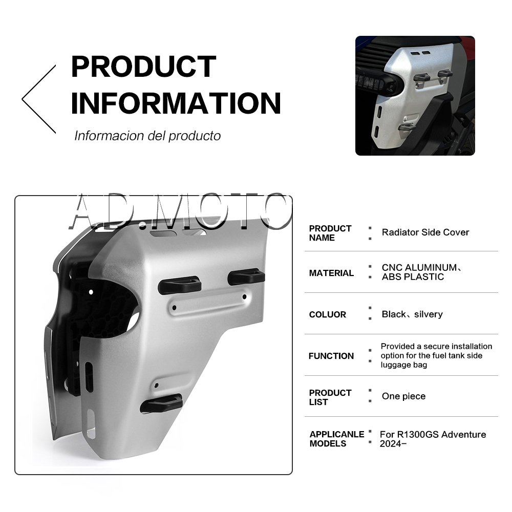 For BMW R1300GS Adventure 2024 2025 Radiator Side Panels Fairings ...