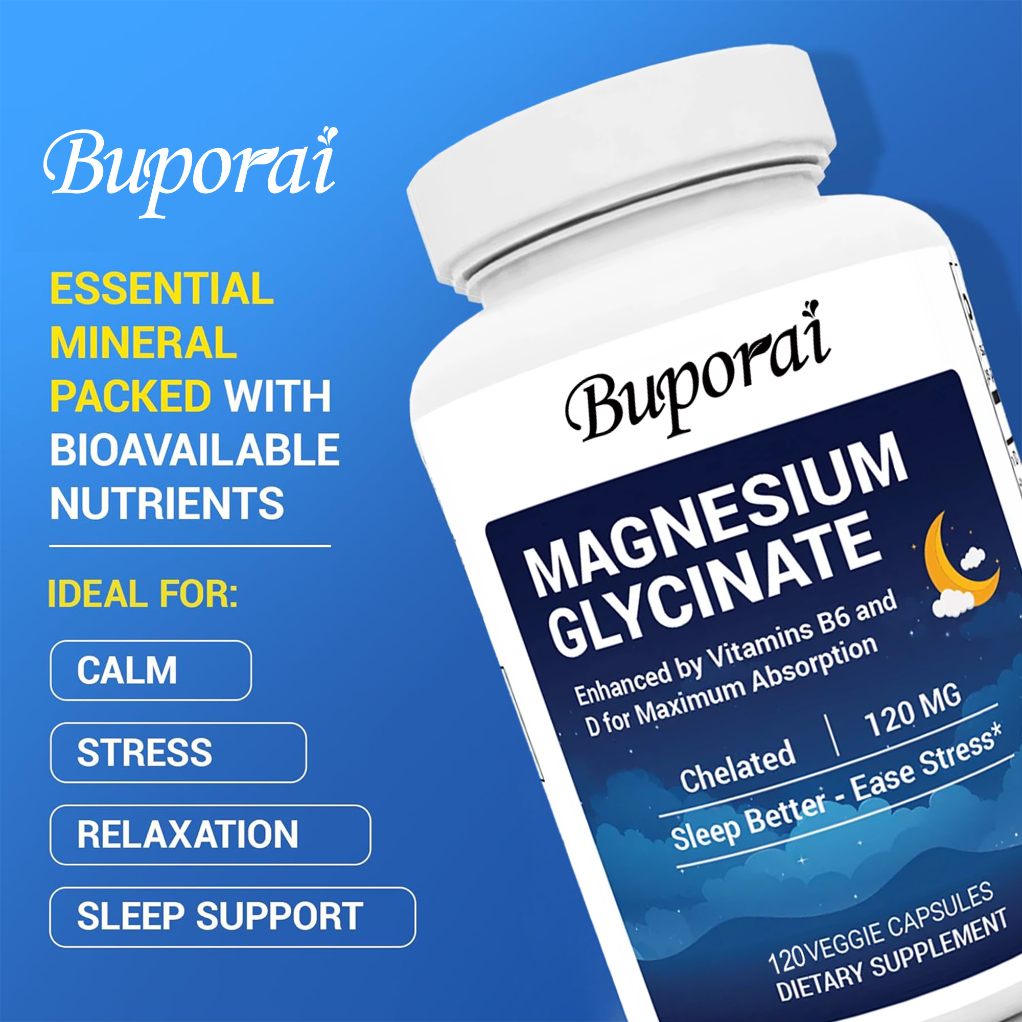 Magnesium Glycinate, American Formula Chelated Magnesium Glycinate ...