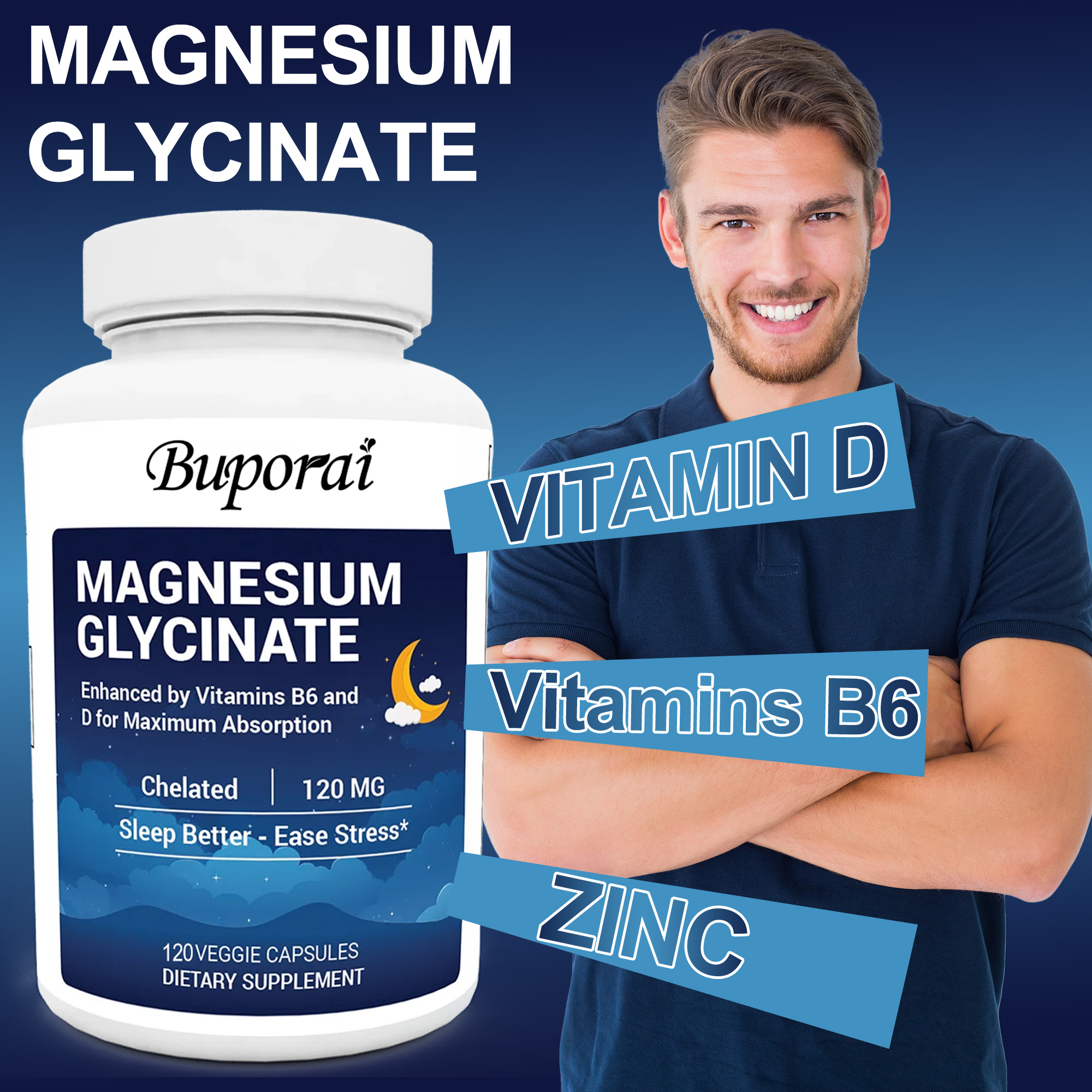 Magnesium Glycinate, American Formula Chelated Magnesium Glycinate ...