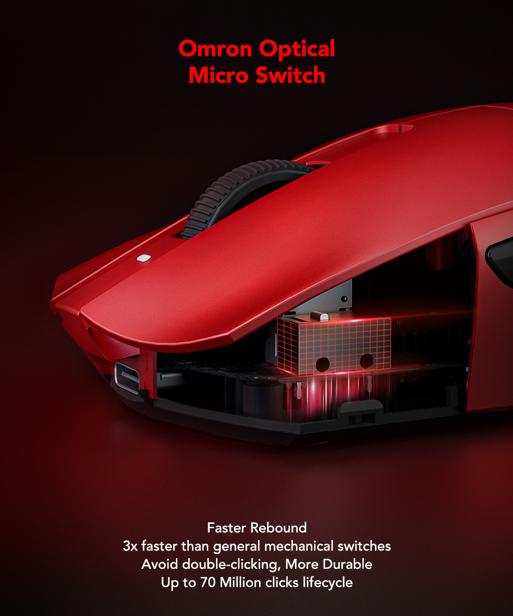 KYSONA Jupiter Ultra Dual-8K Hz Wireless Gaming Mouse Super-light ...