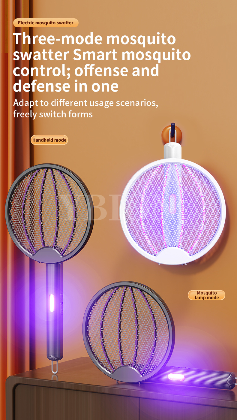 🇲🇾 MY Stock 4-in-1 Folding Electric Mosquito Racket - Portable ...