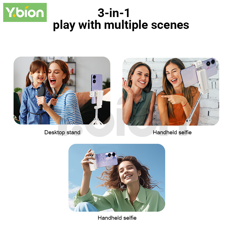 🇲🇾 MY Stock Mini 3-in-1 Selfie Stick Tripod Stabilizer - Telescopic ...