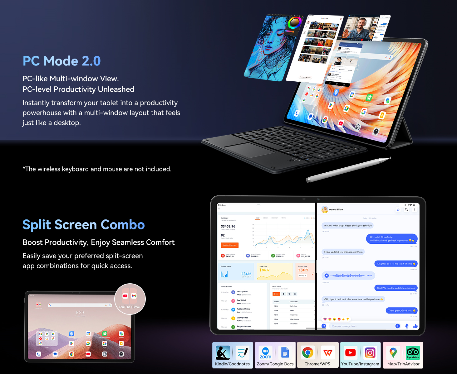 Blackview MEGA 3 Smart Al Tablet | 36GB+256GB | 12.1" 2.5K FHD+ Display l MTK Helio G100 ...