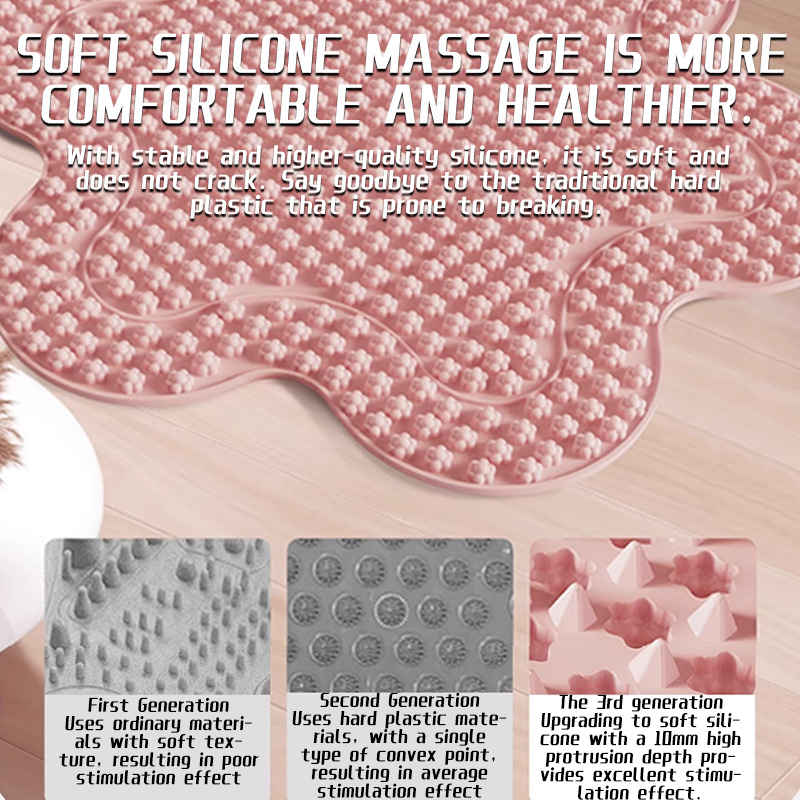 BOTOM Soft Silicone Foot Massage Mat 软硅胶指壓板超慢跑 Fat Burner Weightloss ...