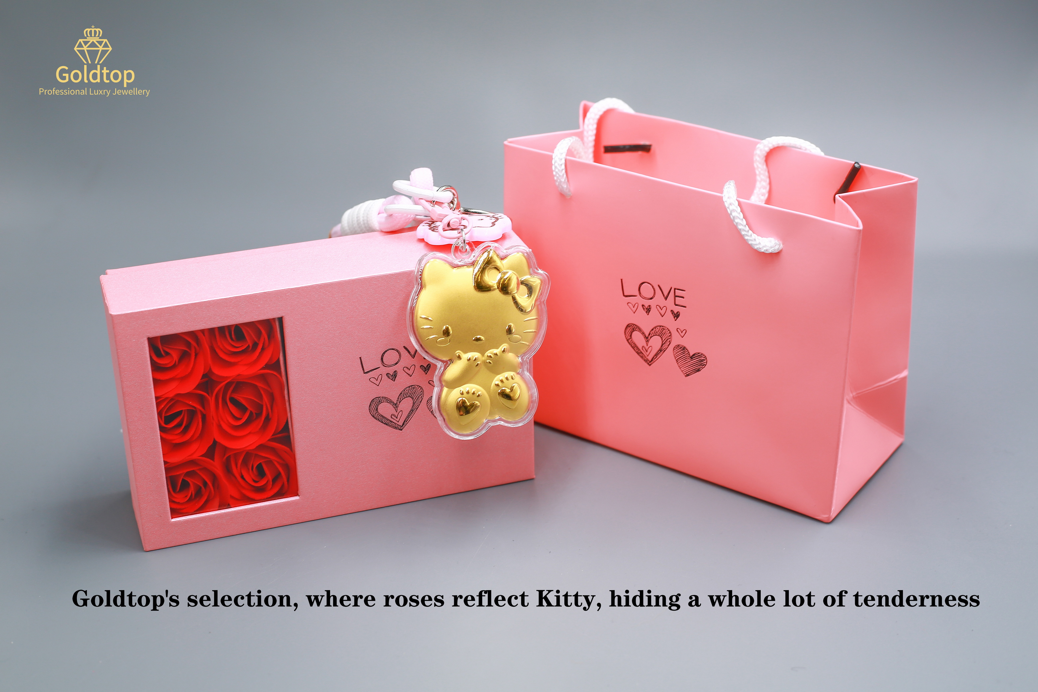【Goldtop】Iridescent Au 999.9 Pure Gold Hello Kitty Gold Bar (0.3g)-50th ...