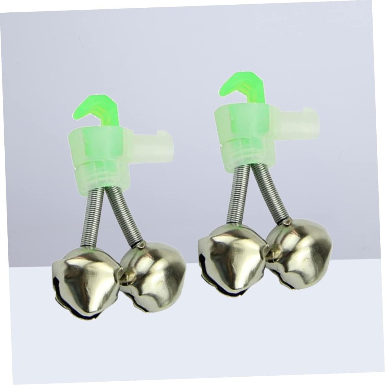 10 Pieces/Set Bell Clip Spiral Fishing Alarm Indicator Bell Night ...