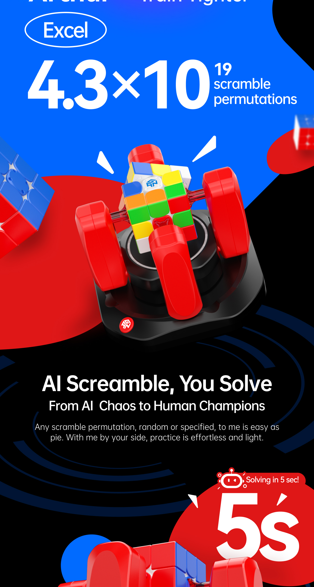 GAN Robot Arthur Gan Cube Robot Cube Solving Machine Automatic Puzzle ...