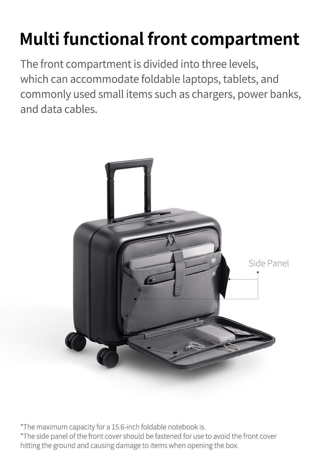 Xiaomi MIJIA Front-Opening Luggage 18 Inch Antibacterial Lining ...