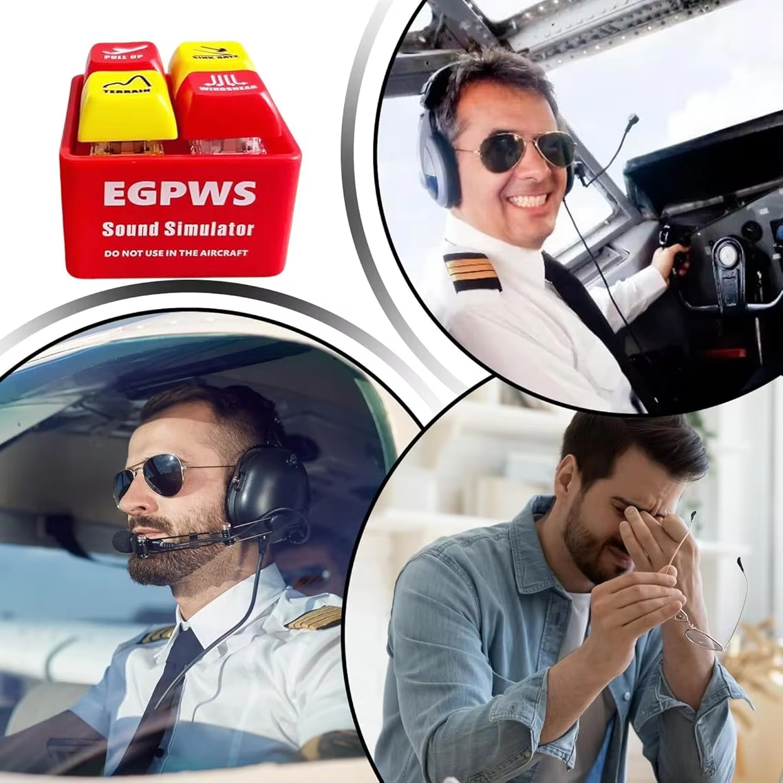EGPWS 737 Warning Sound Airplane Emergency Alert Keychains Black Mamba ...