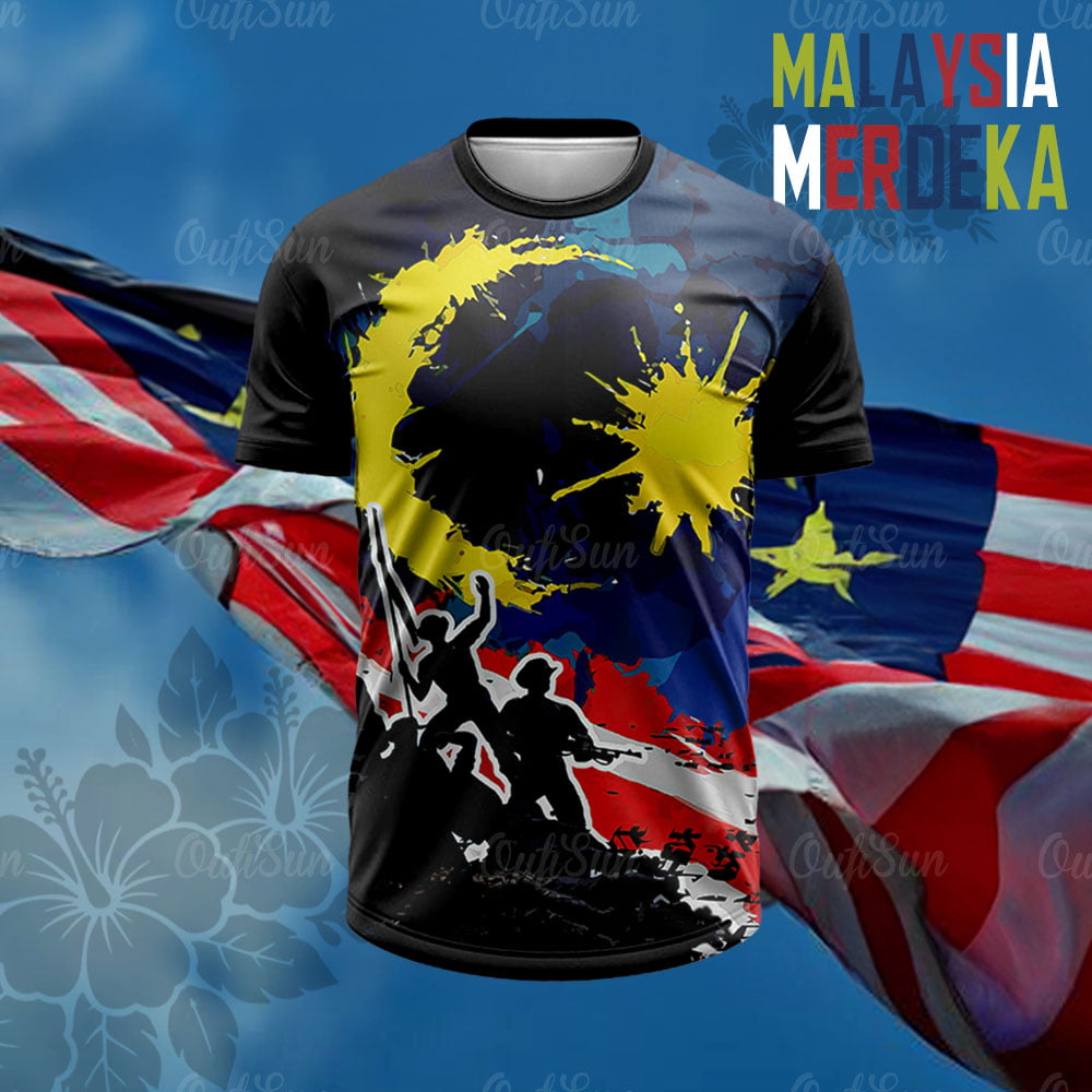 Baju Merdeka 68 Tahun baju jersey Ethnic T-shirt 2025 Merdeka 2025 ...