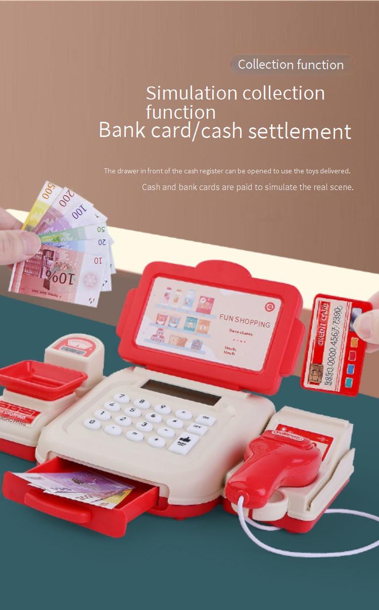 Kids Simulation Shopping Cash House Toys Electronic Game Lighting And ...