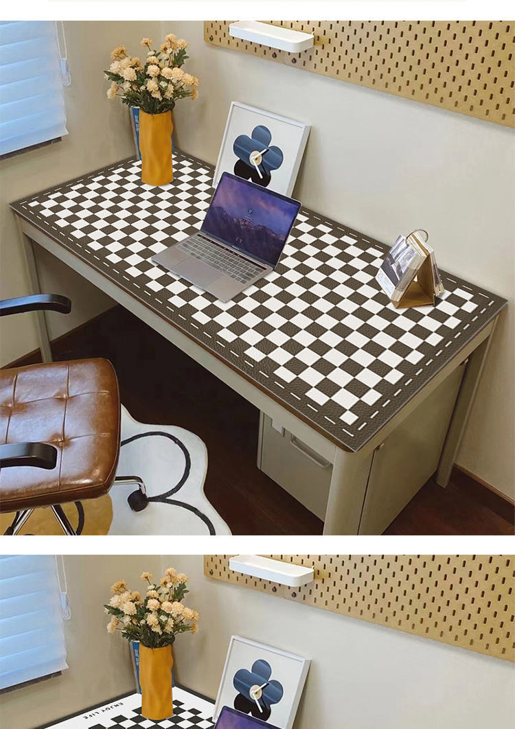 【readystock】Student Desk Mat alas meja kopi Large Simple Checkerboard ...
