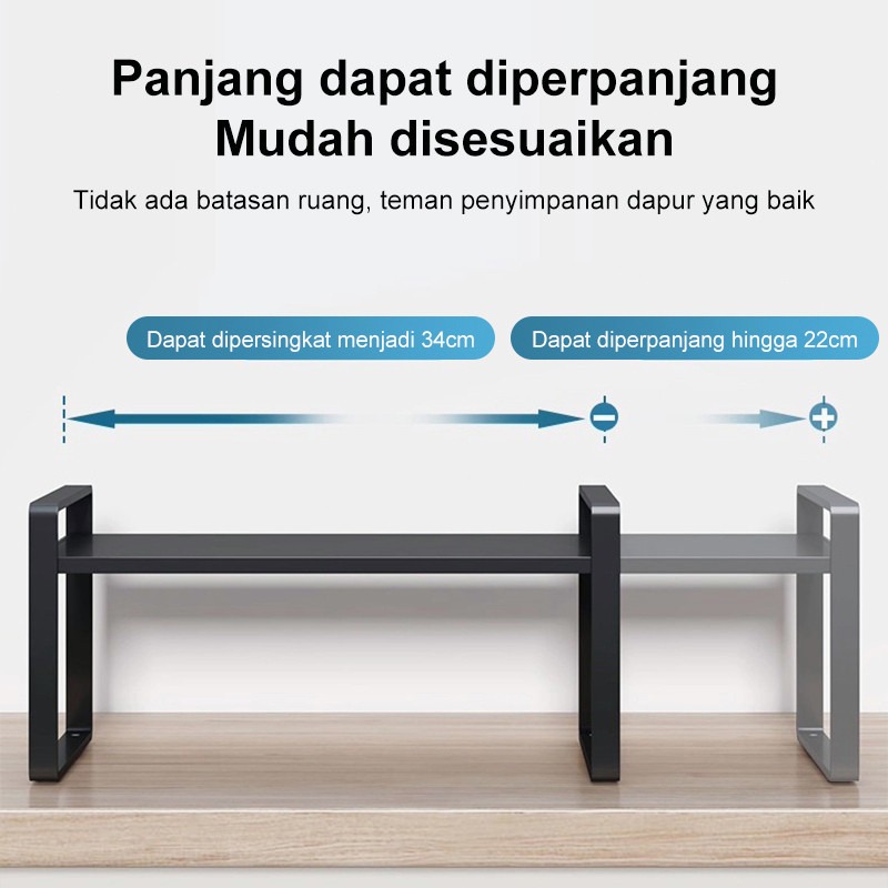 Kitchen Rack Stackable Plate Rack Kitchen Cabinet Shelf Spice Rack ...