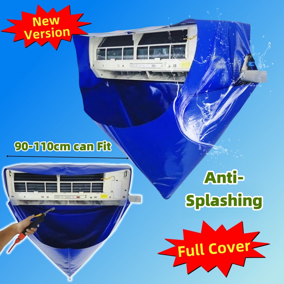 90-110cm Upgrade Aircond Cleaning Bag Airconditioner Clean Cover Aircondition Tool Cleaner Air ...