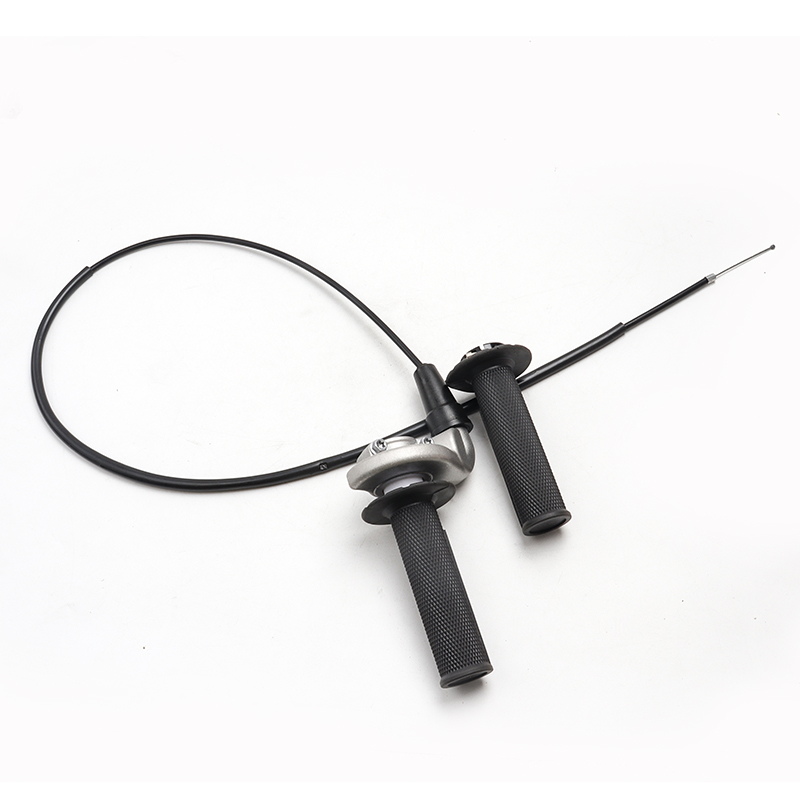 Motorcycle 7/8" Grips With Throttle Cable Clamp Throttle Control Casing ...