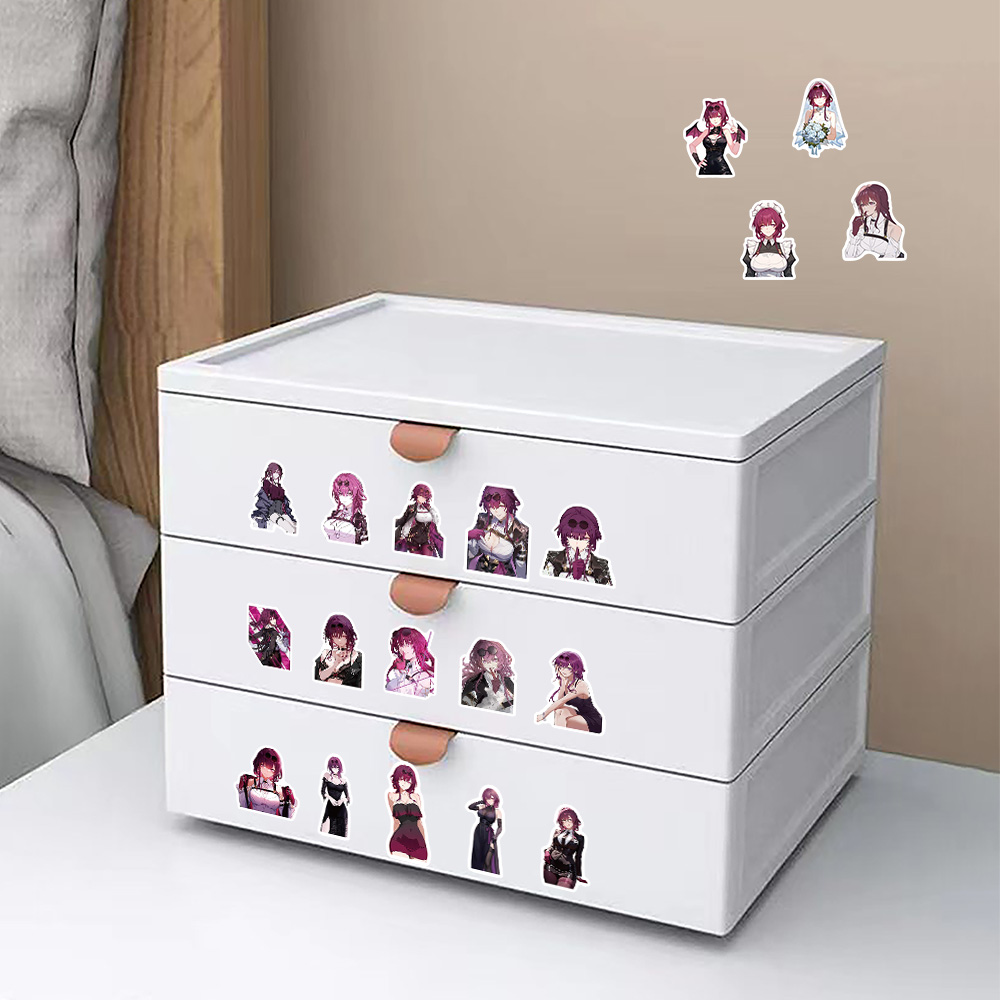 60PCS kafka Honkai Star Rail Stickers Game Waterproof For Laptop Phone ...