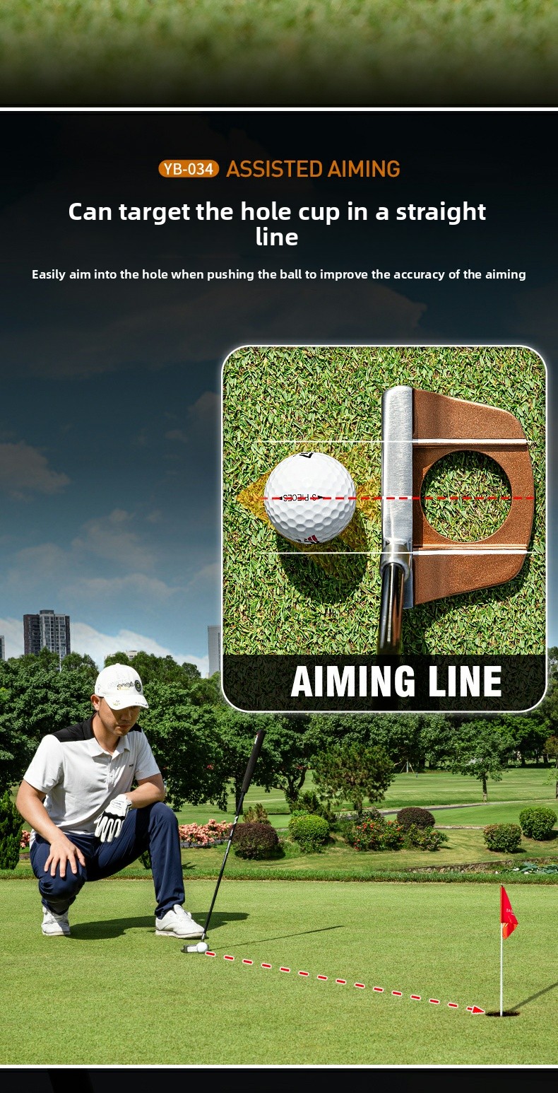 PGM TUG078 Golf Club Standing Putter Comes with Aiming Line with ...