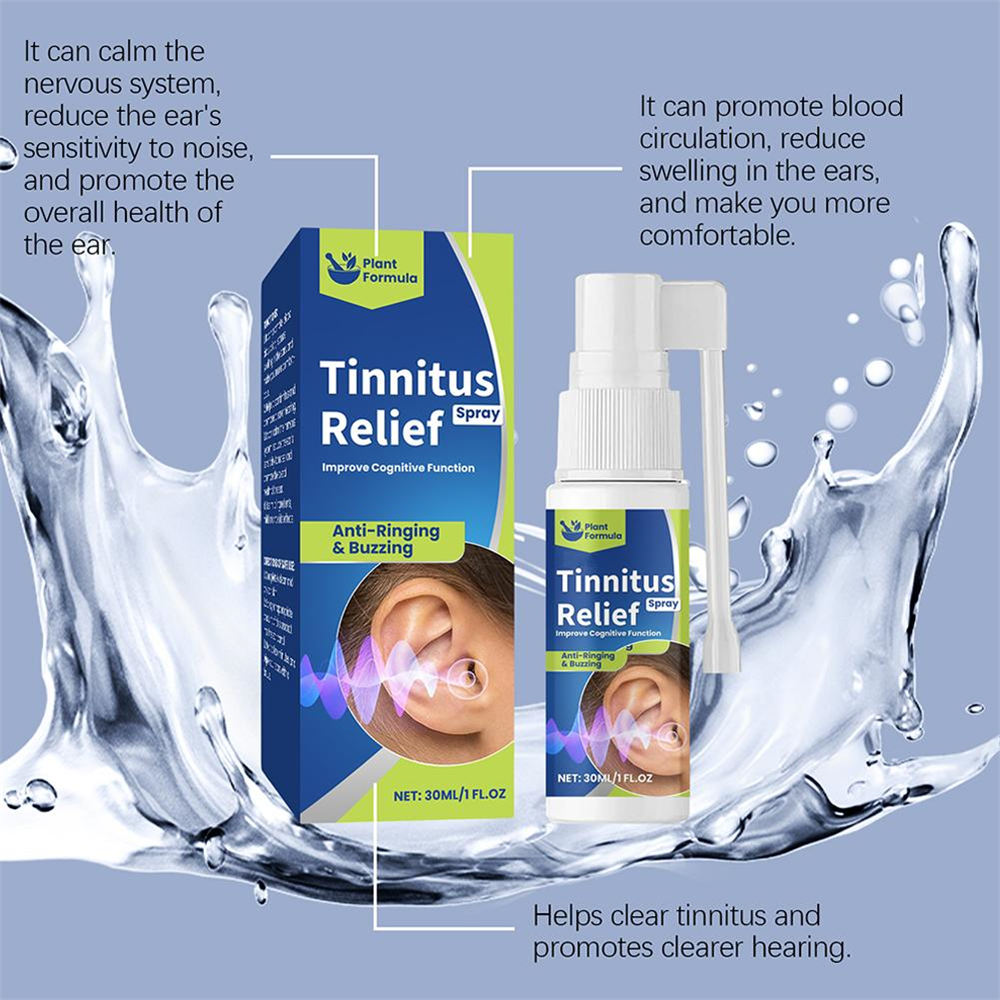 Tinnitus Cure Spray Ear Ringing Treatment Relief Ear Pain Itch Hearing ...