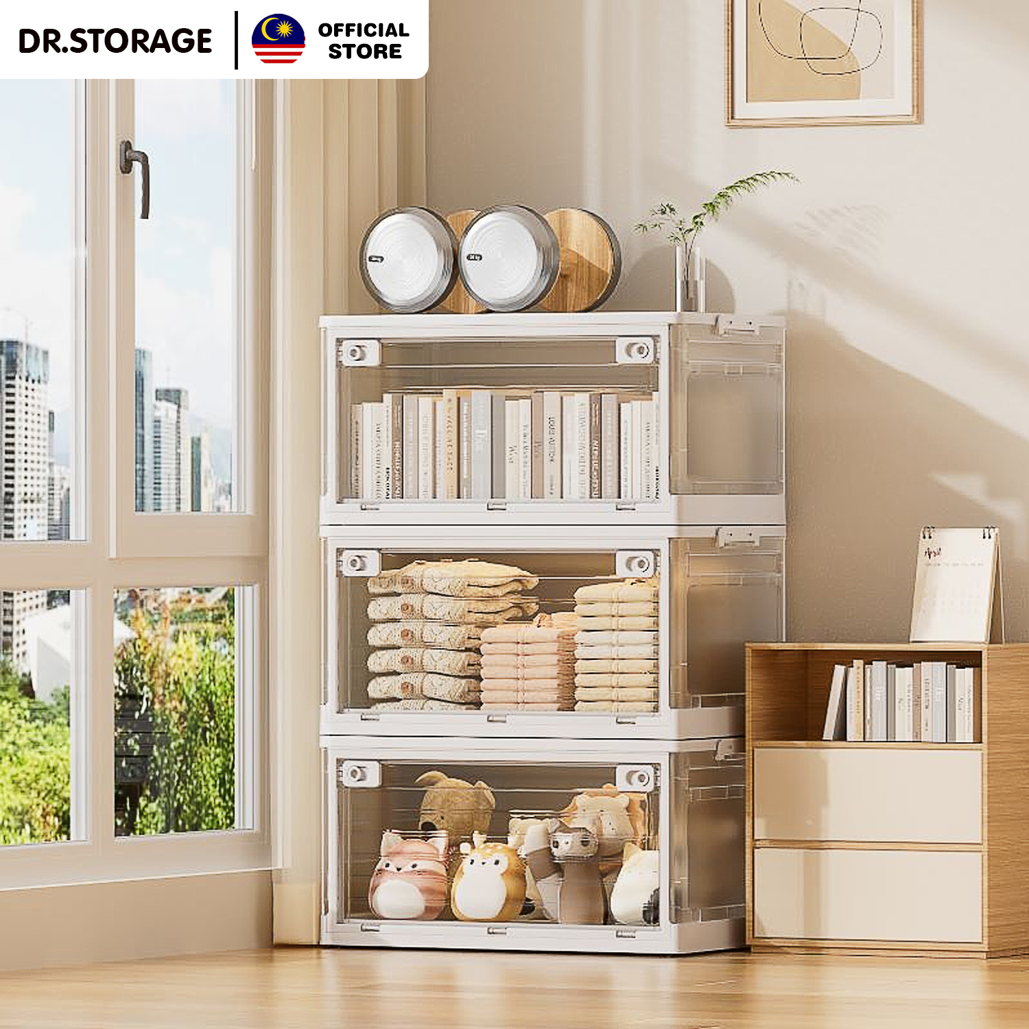 DR.STORAGE Large Capacity Storage Box Organizer Kotak Simpan Barang ...